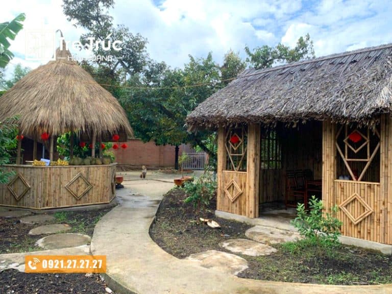 Thi Công Nhà Tre Mái Lá, Chòi Tre, Nhà Tranh Mái Lá